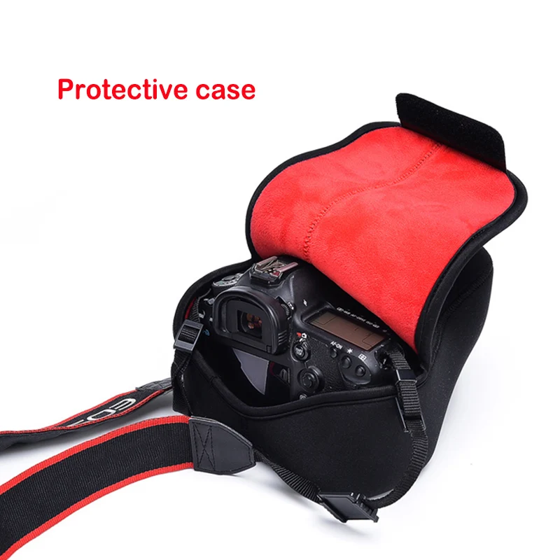Velour Neoprene Protective Case Camera Bag for Canon EOS 850D 800D 760D ...