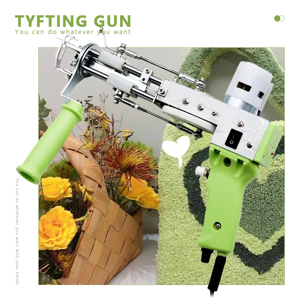 Cut Pile Rug Tufting Gun Electric Carpet Weaving Flocking Machine ...