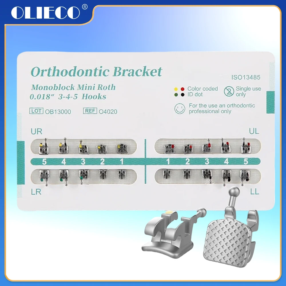 1Pack-Dental-Orthodontic-Metal-Braces-Bracket-MIM-Monoblock-Mini-Roth ...