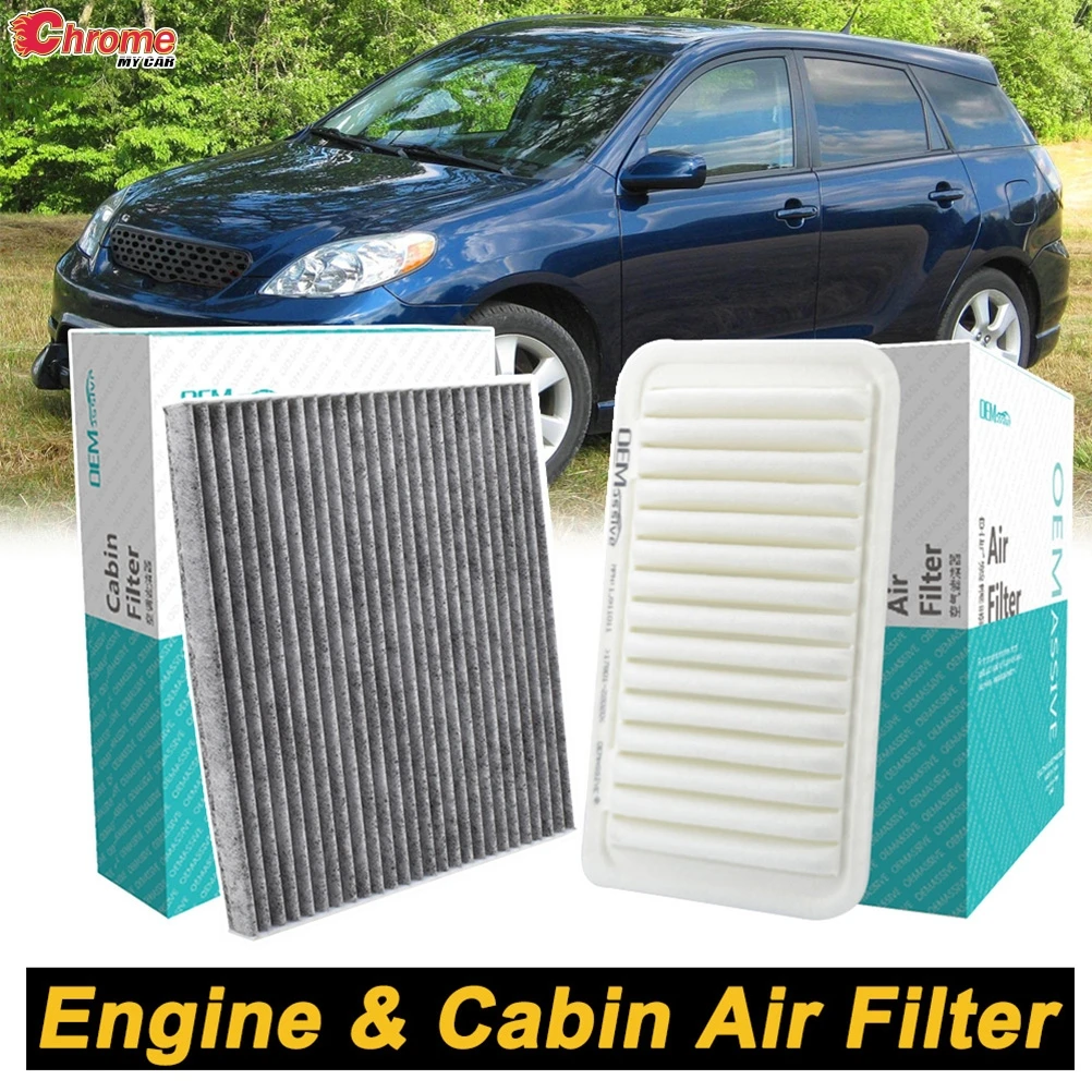 17801-22020 88568-02020 Car Parts Engine Cabin Air Filter Combo Set For ...