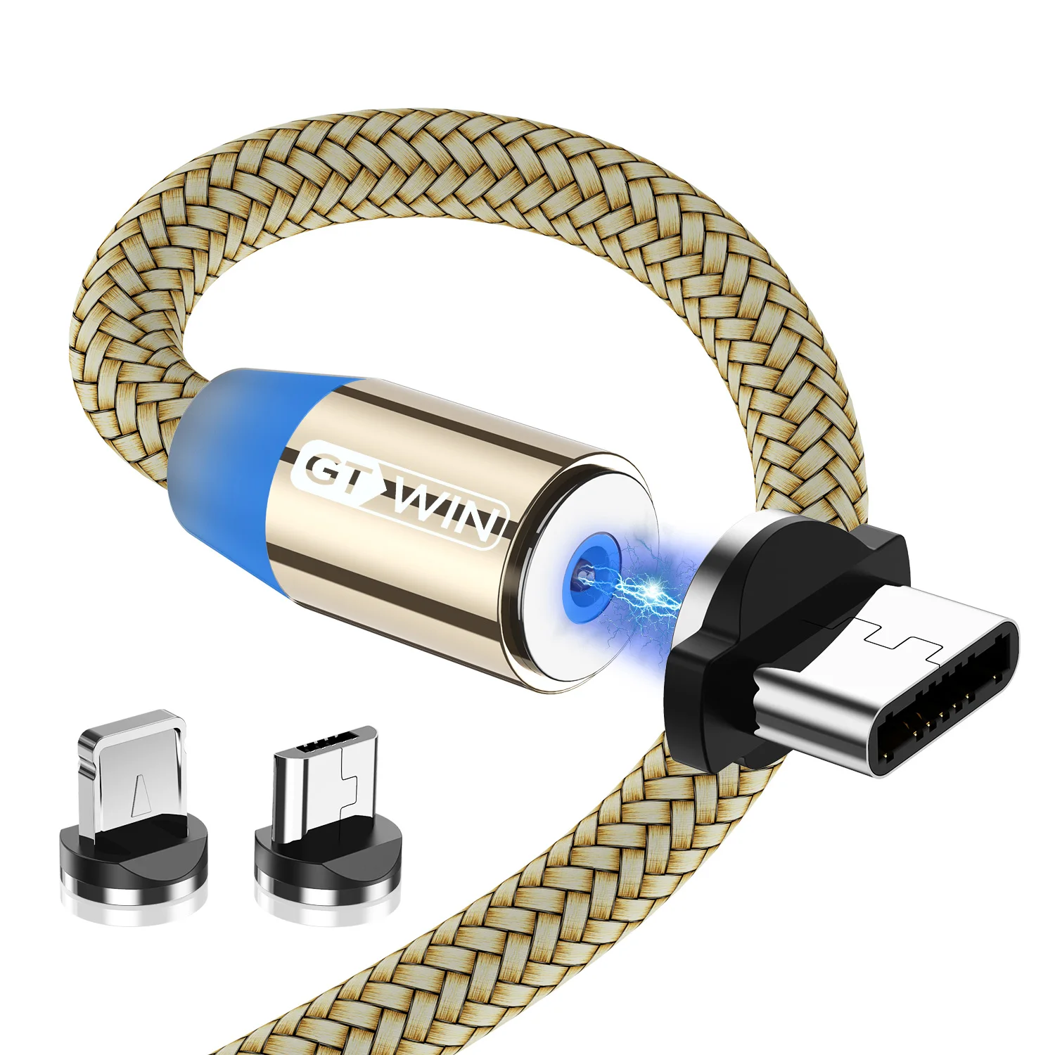 GTWIN-0-5m-Magnetic-USB-Cable-Micro-Type-C-Cable-Fast-Charging-Phone ...
