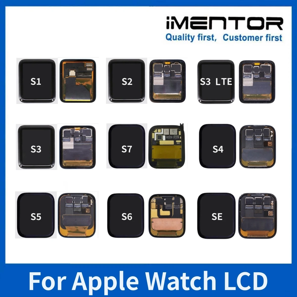 1-Piece-Replacement-Digitizer-Screen-Display-LCD-For-Apple-Watch ...