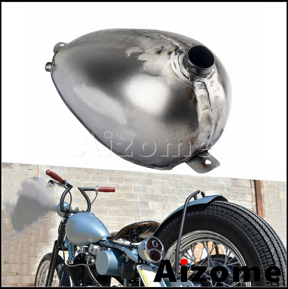 4L-Unpainted-Bare-Steel-Retro-Petrol-Gas-Fuel-Tank-For-Retro-Refit ...