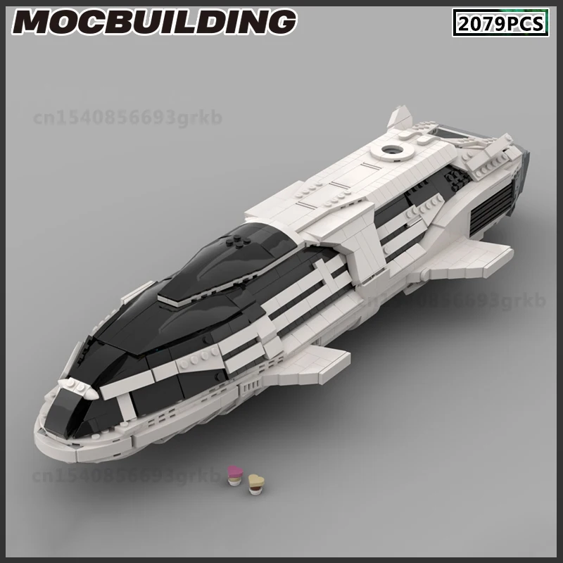 MOC Building Block Starfighter Battleship Space Ship Frigate Model DIY ...