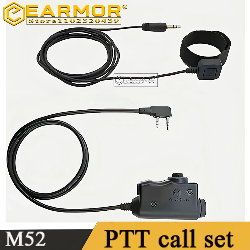 Earmor M52 Military Ptt Adapter Tactical Headset Ptt Kenwood Midland ...