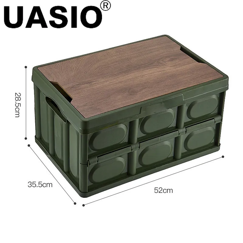 RV-Outdoor-Camping-Plastic-Folding-Box-with-Wooden-Cover-and-Table-To ...