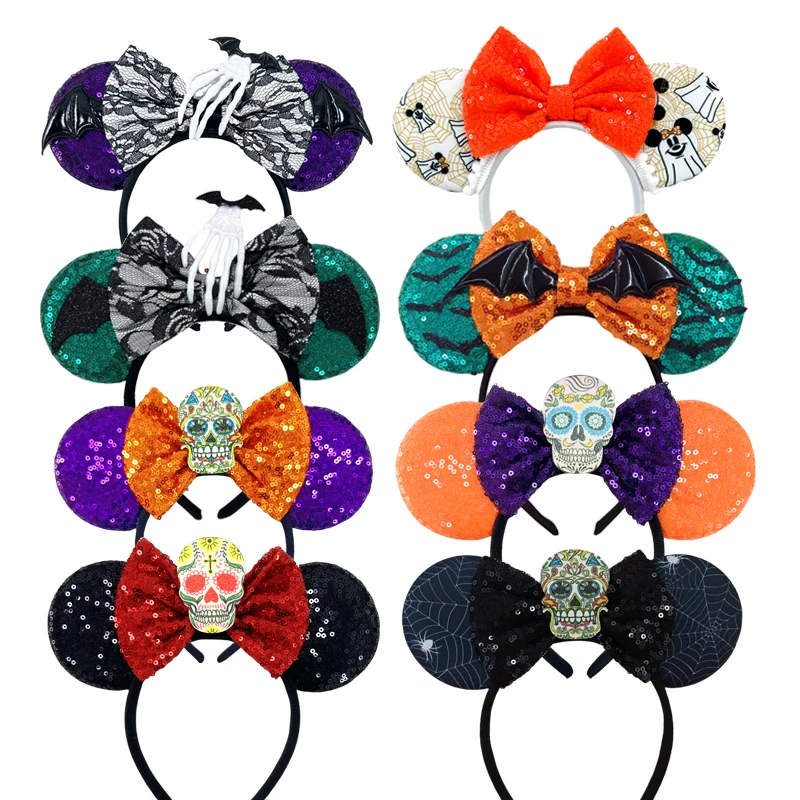 Halloween Ghost Bat Skeleton Headband for Girls Kids Women Cosplay ...