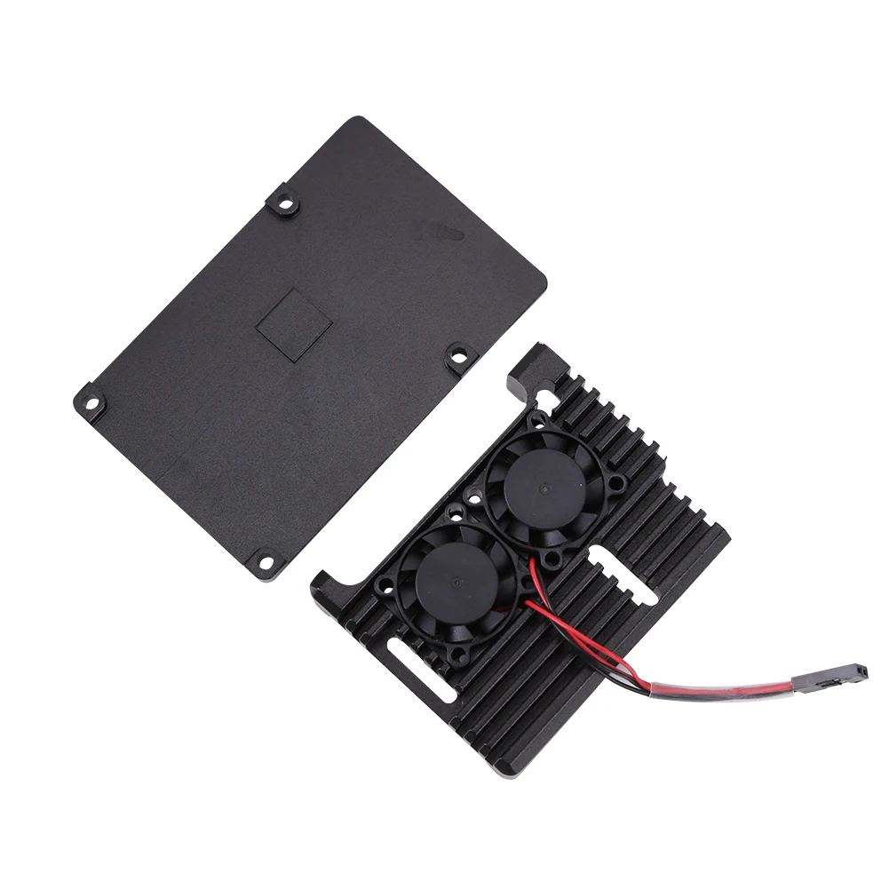 Generic For Raspberry Pi 4 3 Model B 3b Plus Aluminum Case With Dual ...