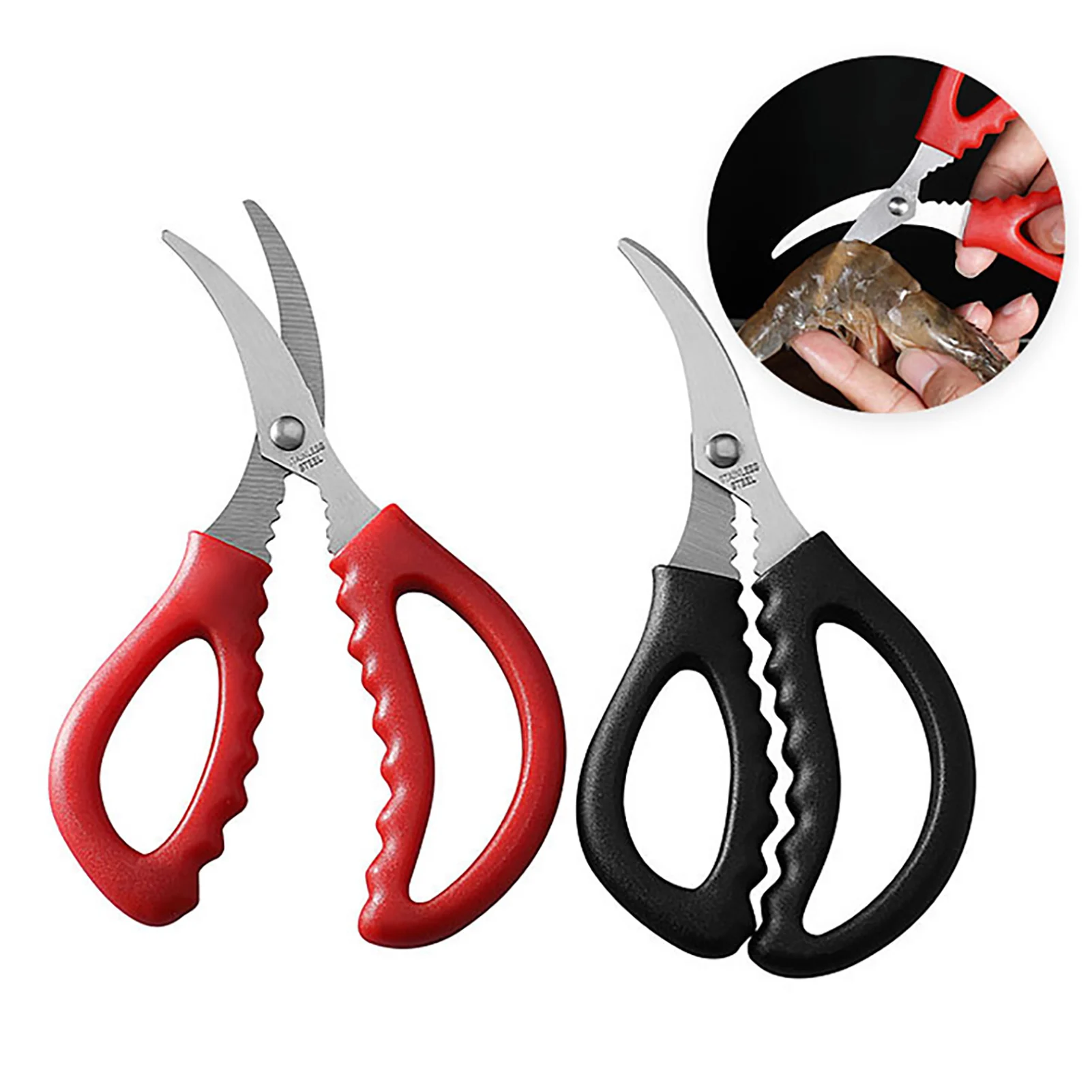 Stainless Steel Lobster Shears Compact Durable Kitchen Scissors Fish ...
