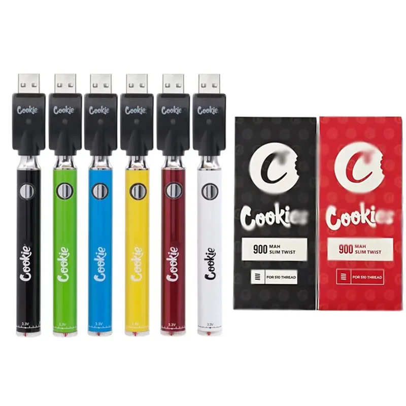 5-10pcs-lot-Cookie-Twist-Preheat-Battery-510-Thread-Vape-Pen-900mah ...