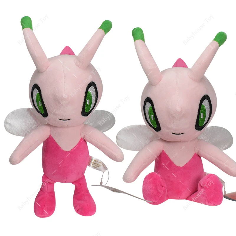 Pokemon Pink Shiny Celebi Toy Pocket Monster Plush Stuffed Animal Doll ...