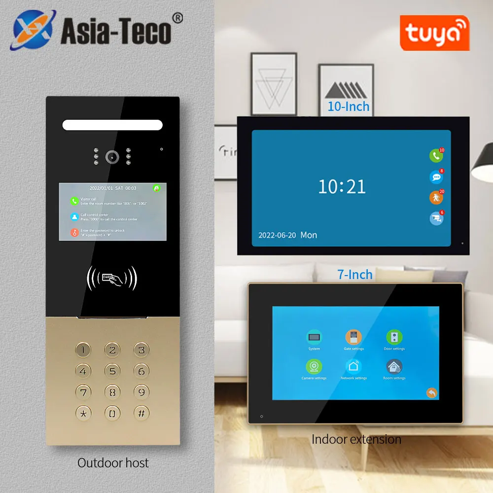 Tuya-Smart-Home-APP-WiFi-Video-Doorbell-Camera-Visual-Intercom-1080P-2W ...
