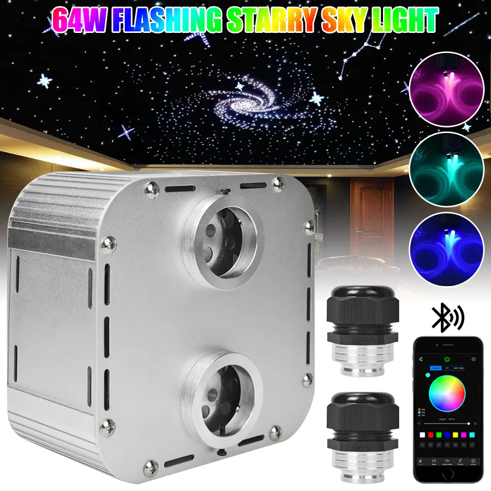 L-mpara-LED-de-techo-con-efecto-cielo-estrellado-luz-LED-de-fibra-ptica ...