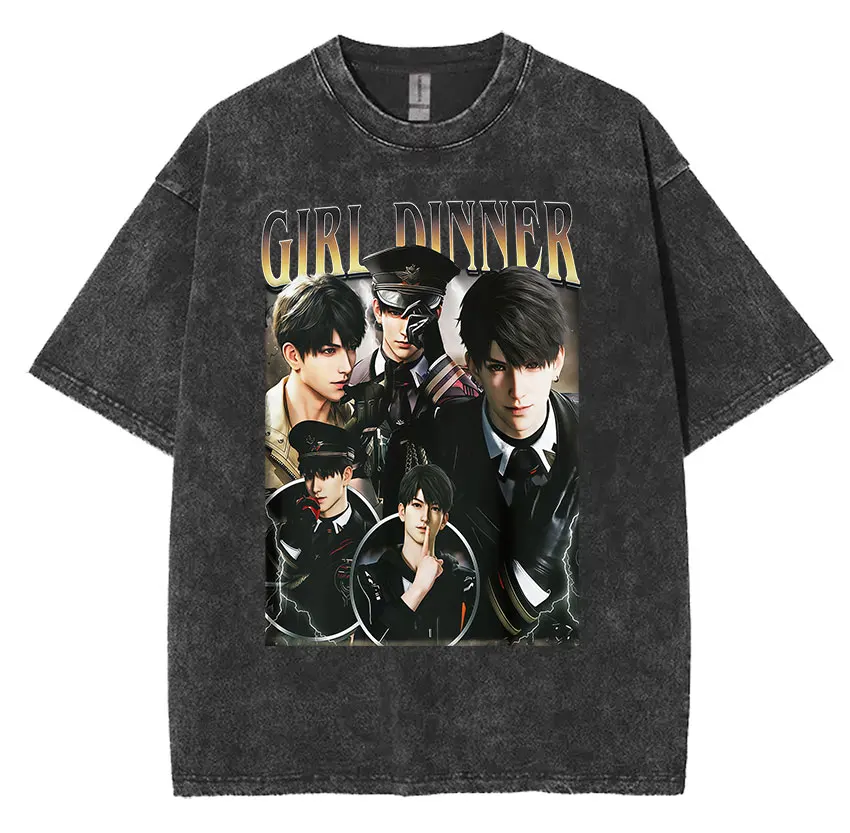 Funny Girl Dinner Caleb Graphic Tee Shirt Love and Deepspace Novelty ...