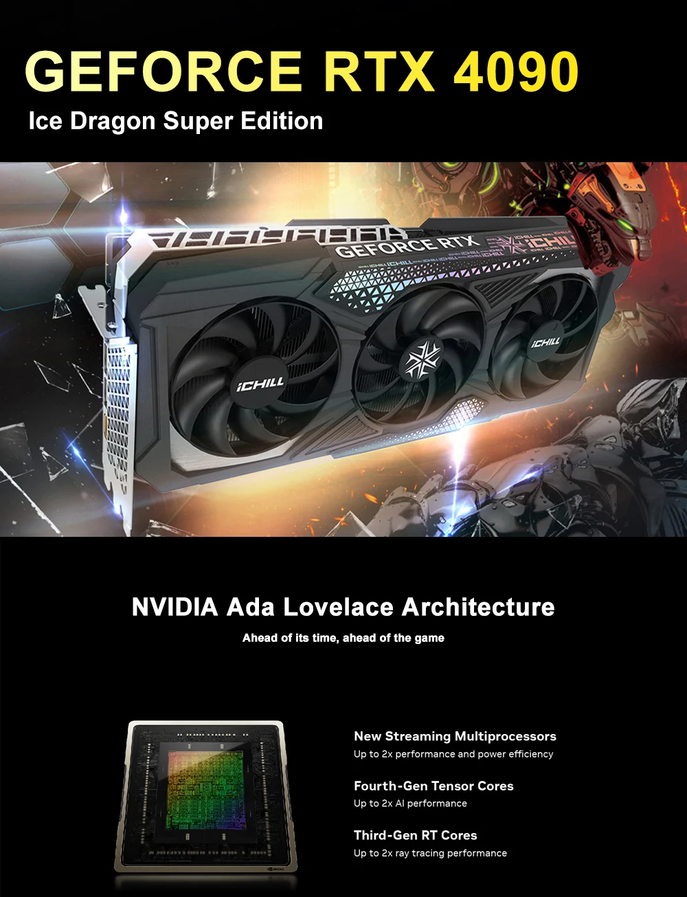 Inno3d New Rtx 4090 Rtx4090 Graphics Card Gddr6x Nvidia Gpu 4nm 24gb 384bit 12pin Graphics Card ...