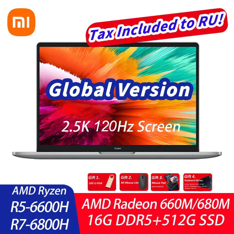 Recente-xiaomi-redmibook-pro-14-2022-computador-port-til-ryzen-r5-6600h ...