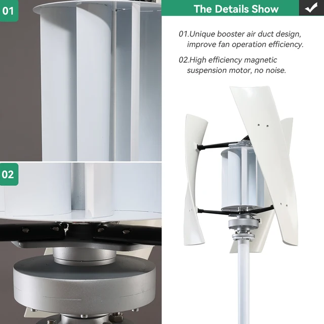 Wind Turbine 5kw Generators 12v 24v 48v 3 Blades Outdoor Windmill 5000w ...