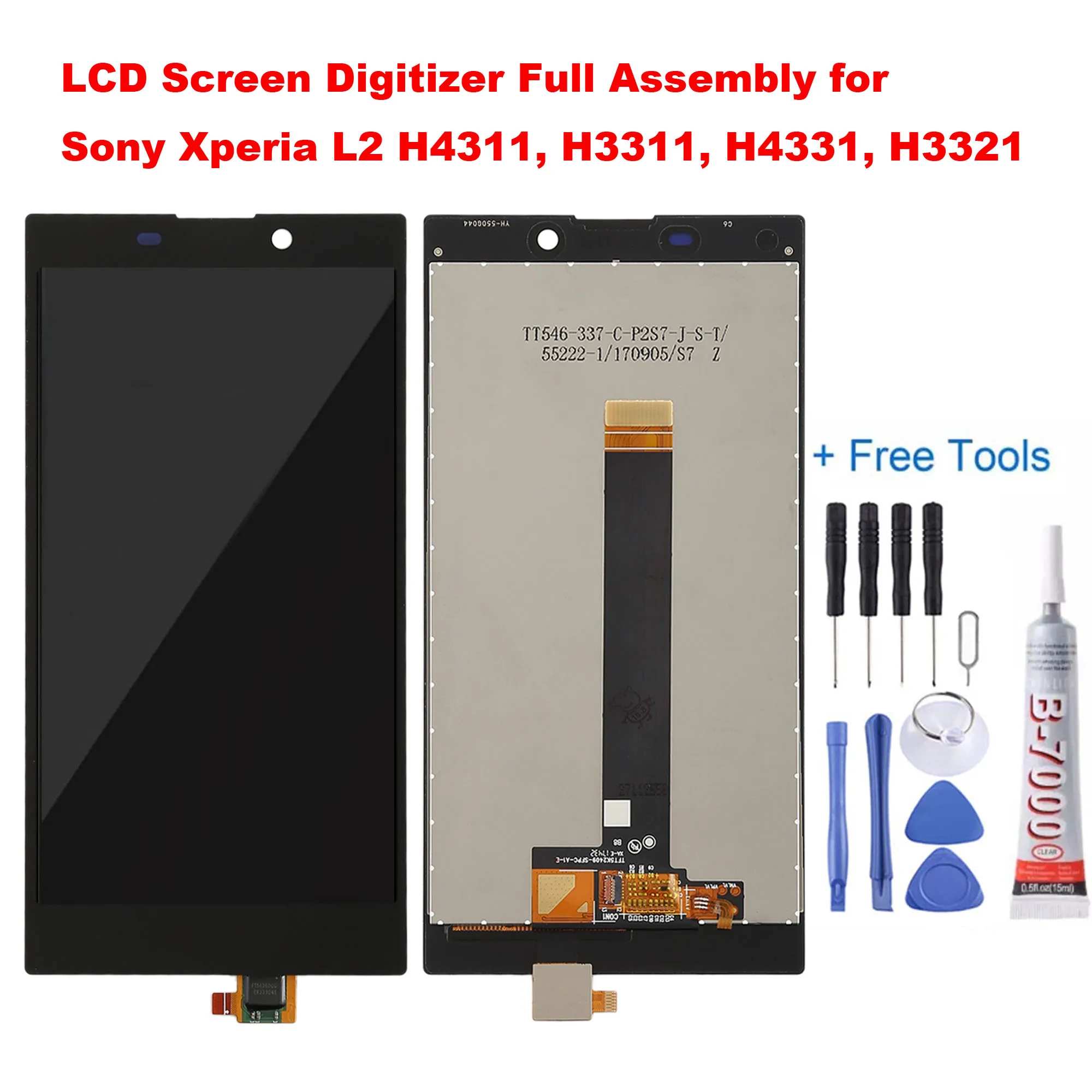 LCD Display Screen Digitizer Full Assembly for Sony Xperia L2 H4311 ...