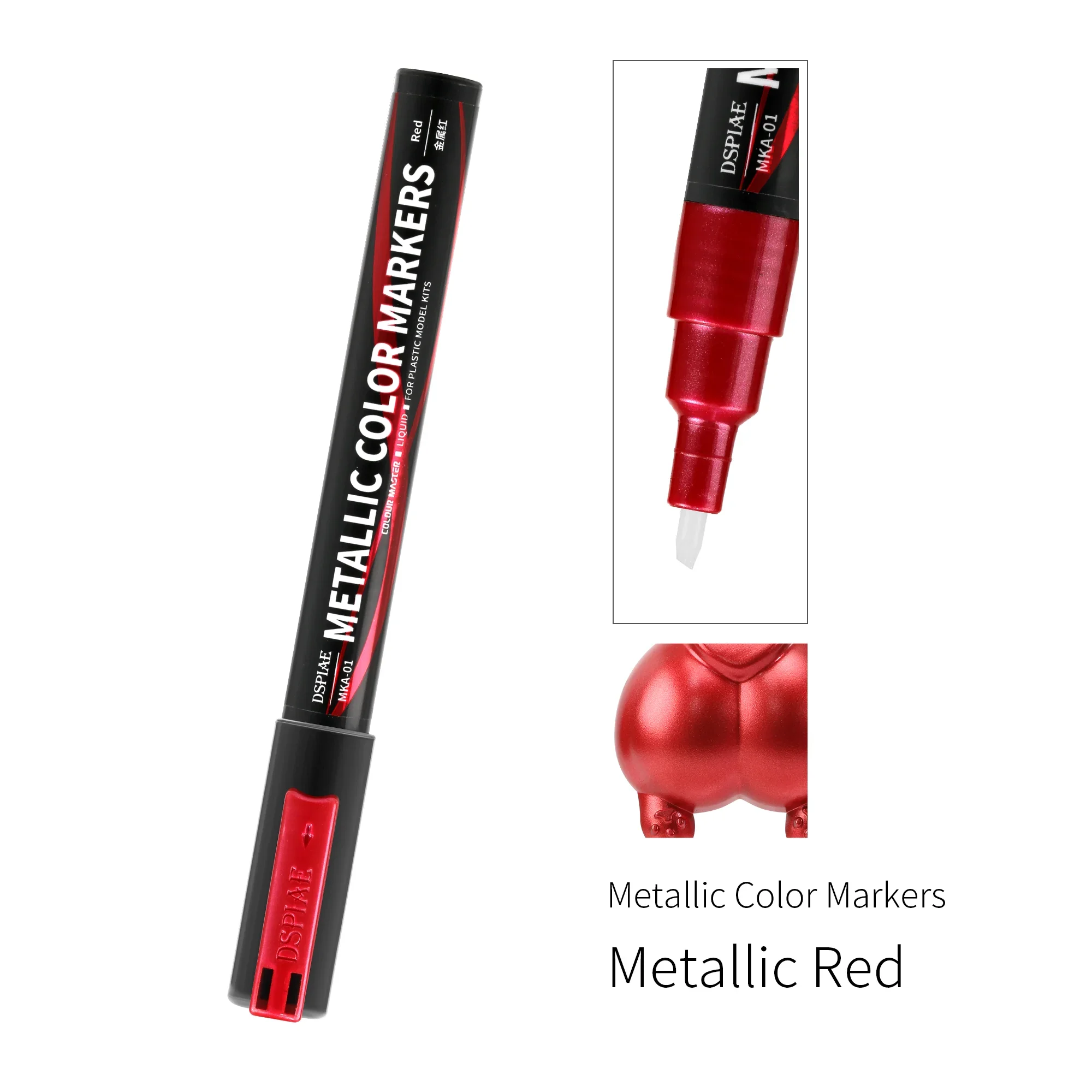 DSPIAE-MKA-Super-Metallic-Marker-Brush-Pen-Environment-friendly-Water-based-Soft-Head-Red-Blue ...