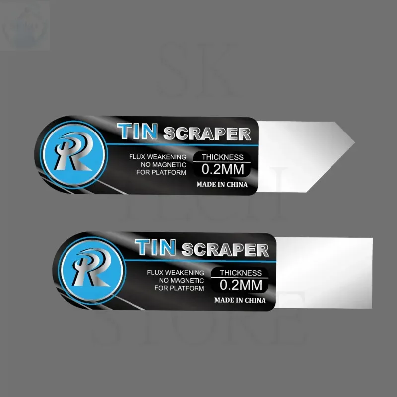 10packs-High-Toughness-Tin-Scraper-Thickness-0-20mm-Flat-Oblique-Mouth ...