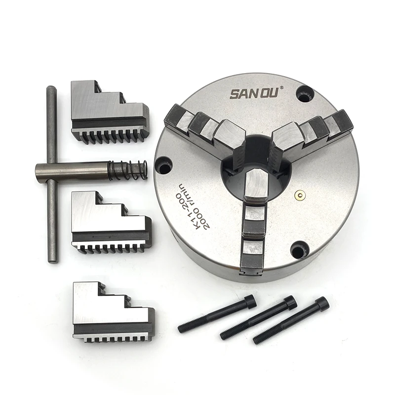 200MM-Lathe-Chuck-SANOU-Brand-Front-Mount-Metal-Chuck-Self-Centering ...