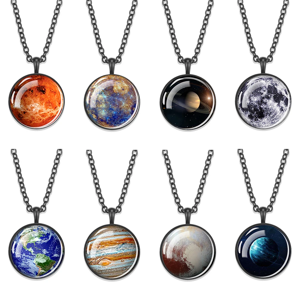 Pendant Necklace | Galaxy Pendant | Space Jewelry - Necklace Glass ...