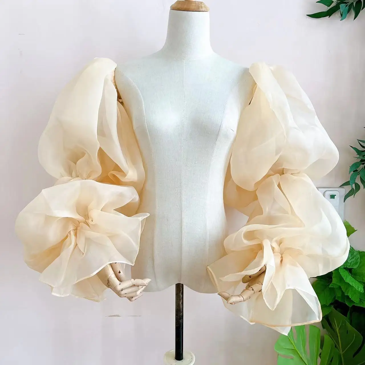 Organza Gloves Accessories | Detachable Sleeve Wedding | Detachable ...