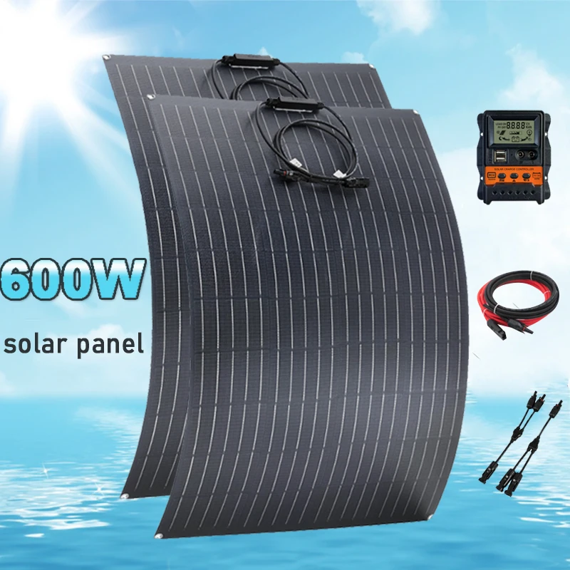 ETFE 600W 300W Flexible Solar Panel Monocrystalline Solar Power Cells ...