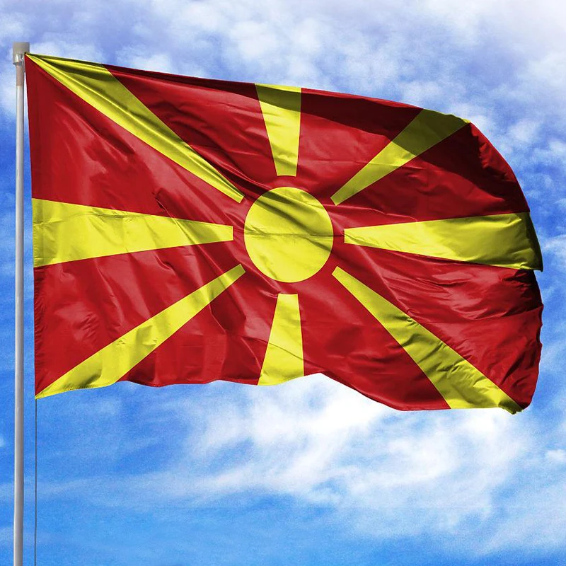 90x150cm-Macedonia-Flag-polyester-double-side-printed-Macedonia ...