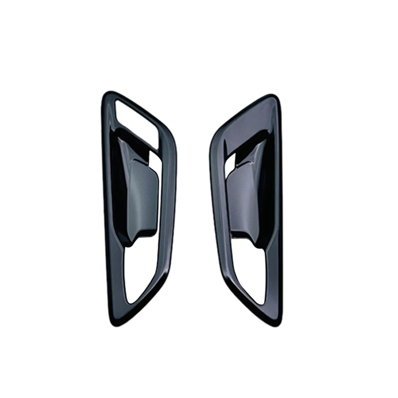2-Piece-RHD-Car-Door-Handle-Bowl-Cover-Trim-Accessories-Black-ABS-For ...