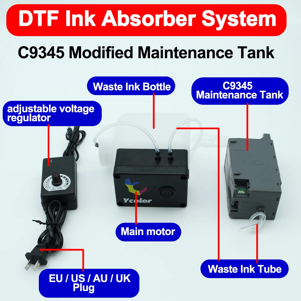 DTF-Ink-Absorber-System-C9345-Modified-Maintenance-Box-Suck-Ink-For ...