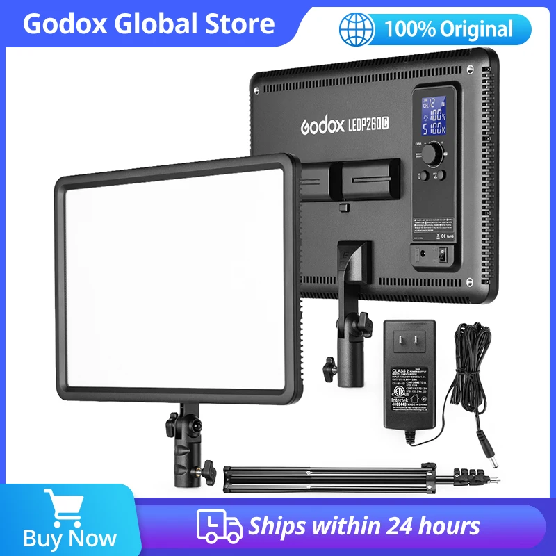 GODOX-LEDP260C-Ultra-thin-30W-3300-5600k-LED-Video-Light-Panel-Lamp-for ...