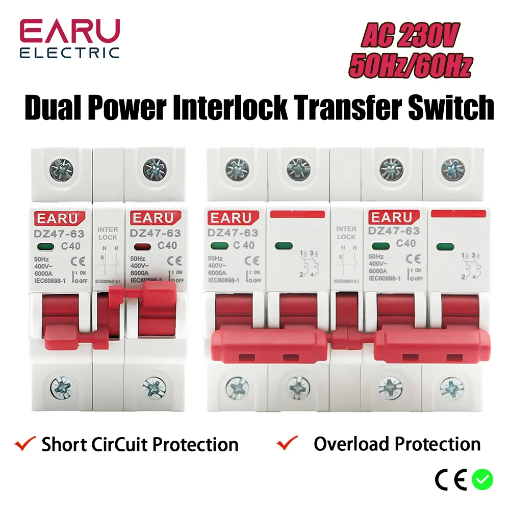 1P-1P-2P-2P-MTS-AC-Dual-Power-Manual-Transfer-Interlock-Circuit-Breaker ...