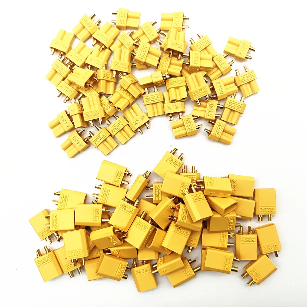 100pcs-lot-XT30-XT-30-2mm-Antiskid-Plug-Connector-Male-Female-2mm ...