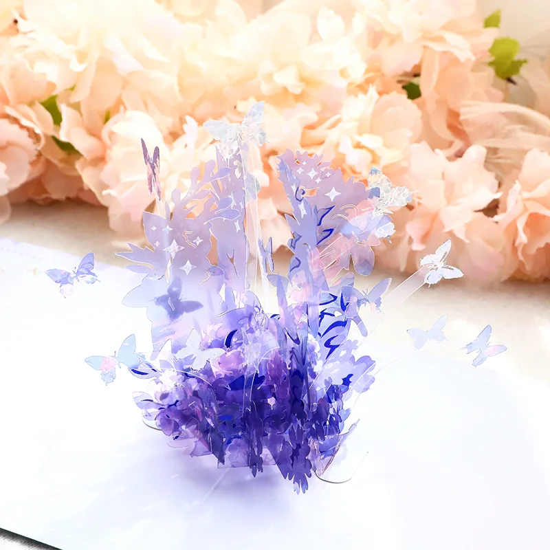 Pop Birthday Cards Butterflies Invitation 3d Pop Greeting Card 3d Pop Butterfly Aliexpress