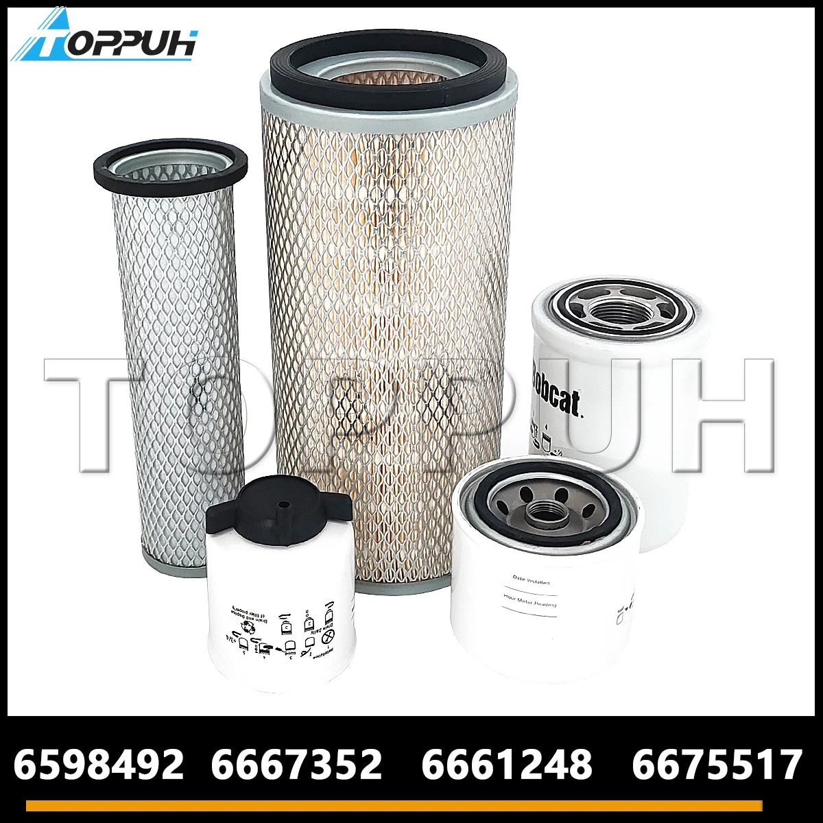 1set New Air Filter & Oil Filter & Filters kit For Bobcat 6598492 ...