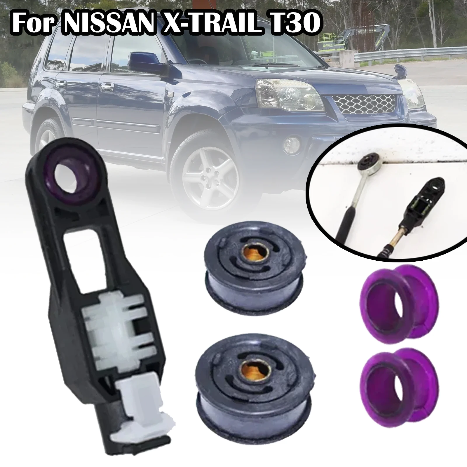 Gear Shift Cable Bushing Repair Kit Lever End Linkage Connector Adapter ...