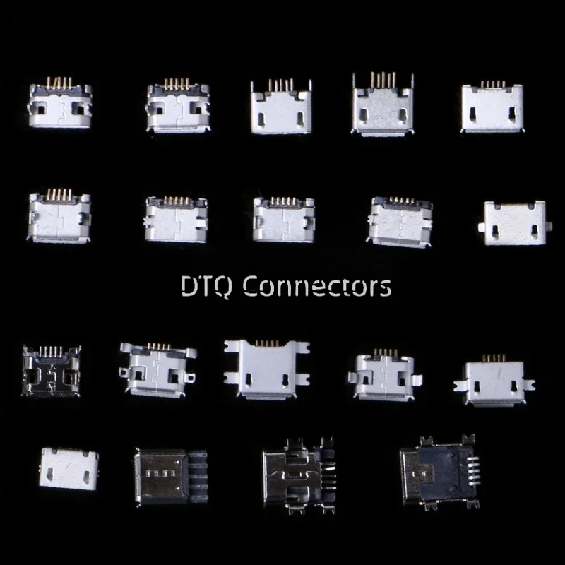 240-Pcs-24-Models-Micro-USB-Connector-Socket-Jack-For-MP3-4-5-Lenovo ...