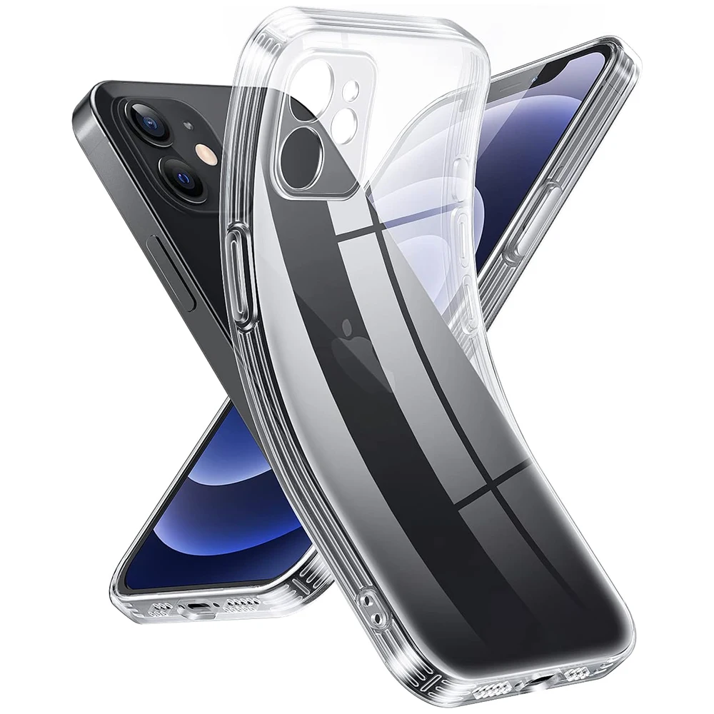 Transparent Soft TPU Silicone Case For iPhone 11 12 13 Mini 14 15 Pro ...