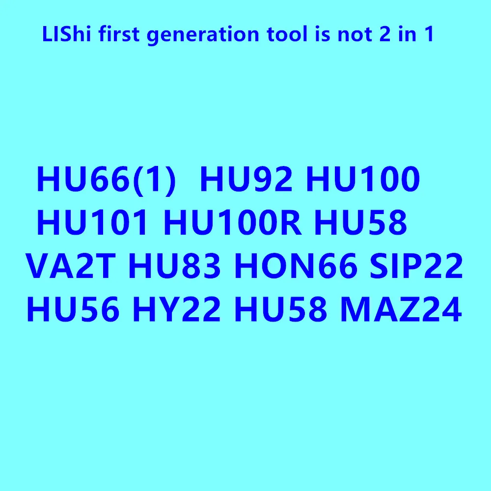Genuine Lishi Tool Automatic Car Tools Set HU66(1) HU66 HU92 HU100 ...