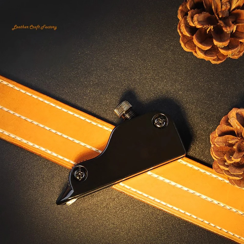 Leather V-Shape Stitching Groover DIY Handmade Leathercraft Adjustable ...