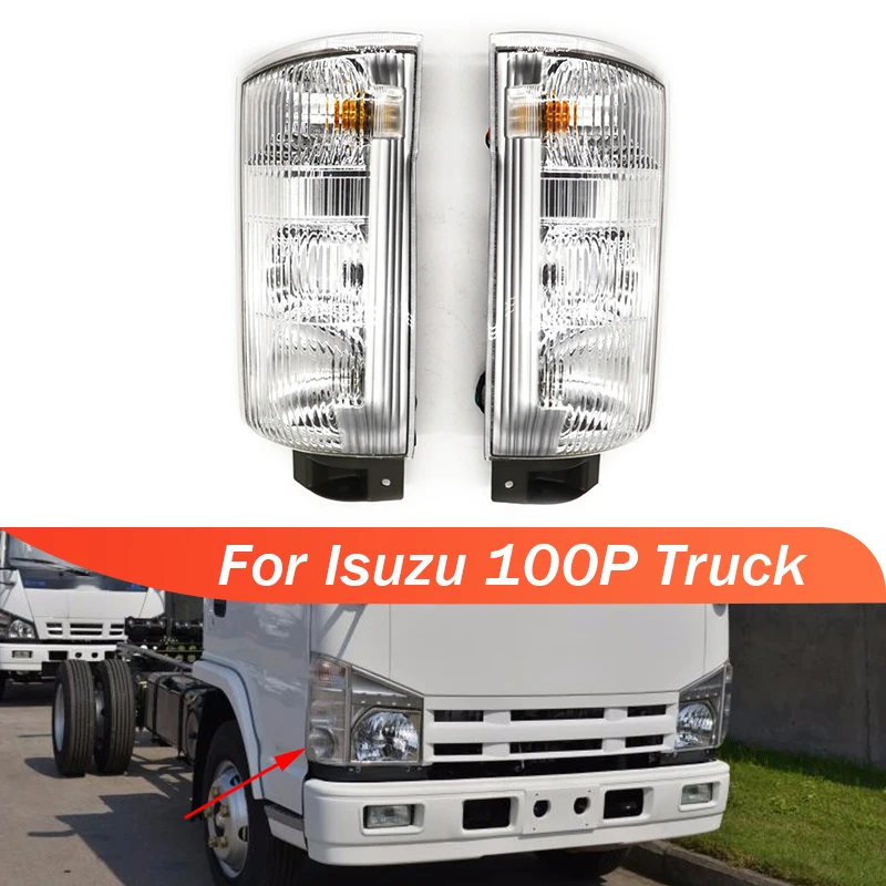For-Isuzu-100P-Truck-Car-Front-Bumper-Headlight-Headlamp-Side-Marker ...