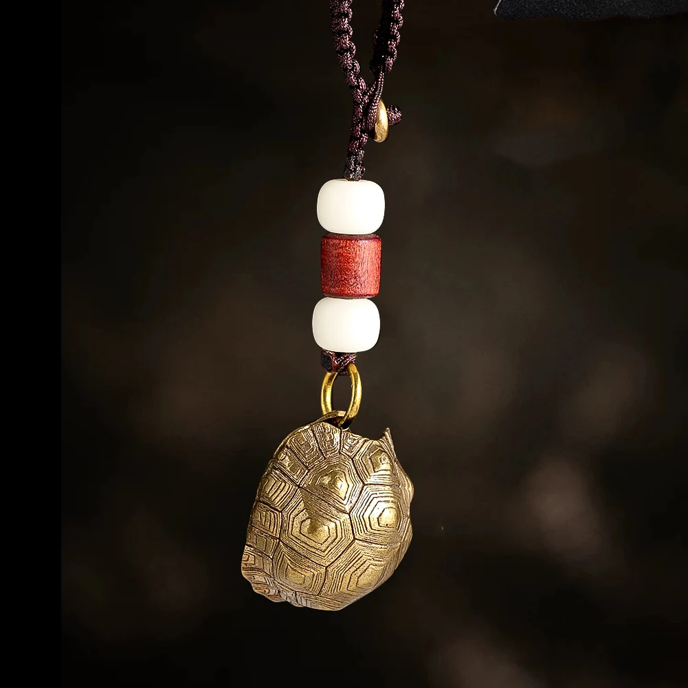 Turtle-Shell-Bell-Keychain-A-Versatile-Wealth-Ornament-Ideal-for-Car ...