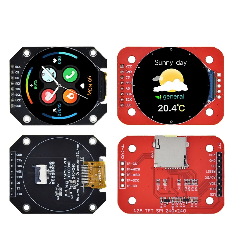 DIYTFT-pantalla-TFT-LCD-de-1-28-pulgadas-m-dulo-redondo-RGB-240x240 ...