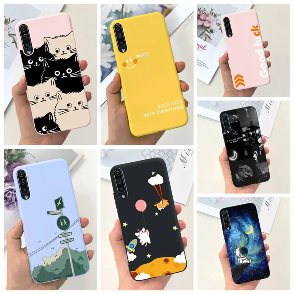 For-Samsung-Galaxy-A70-Cute-Cat-Silicone-Shockproof-Phone-Case-For ...