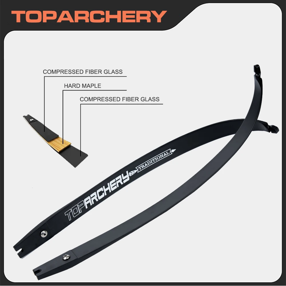 Toparchery ILF Bow Limbs 25-60lbs Archery Recurve Bow Shoulder American ...