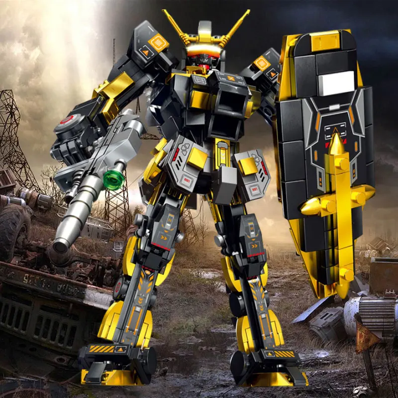 New-product-Black-Gold-Doomsday-War-Mecha-Building-Block-Robot-Model ...