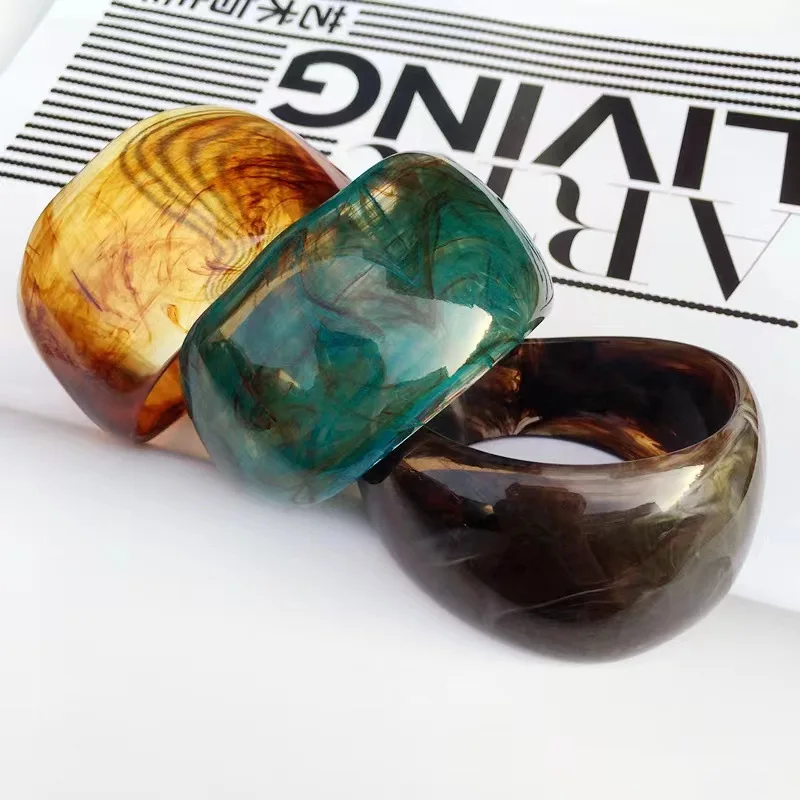 Fashionable-irregular-bangles-with-marble-pattern-for-women-bracelets ...