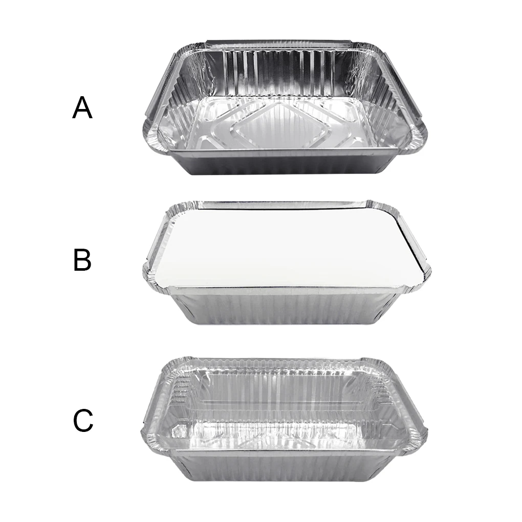 50bag-Safe-And-Reliable-Aluminum-Foil-Lunch-Boxes-For-Food-Grade ...