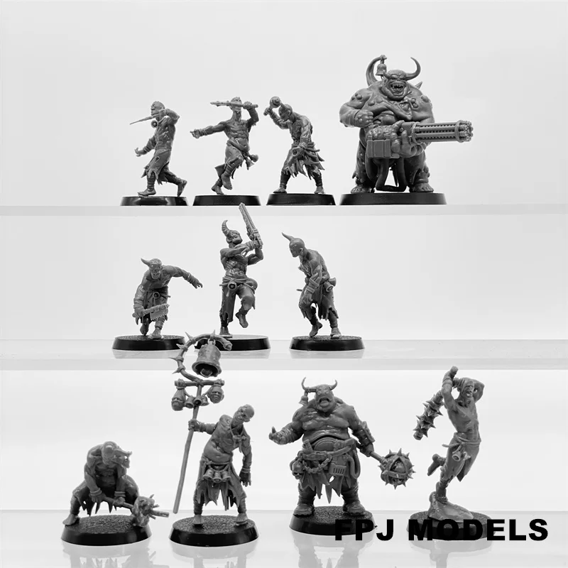 28mm Scale Corrupted Guard Walkers Resin Model Kit Minitaure Resin Doll ...